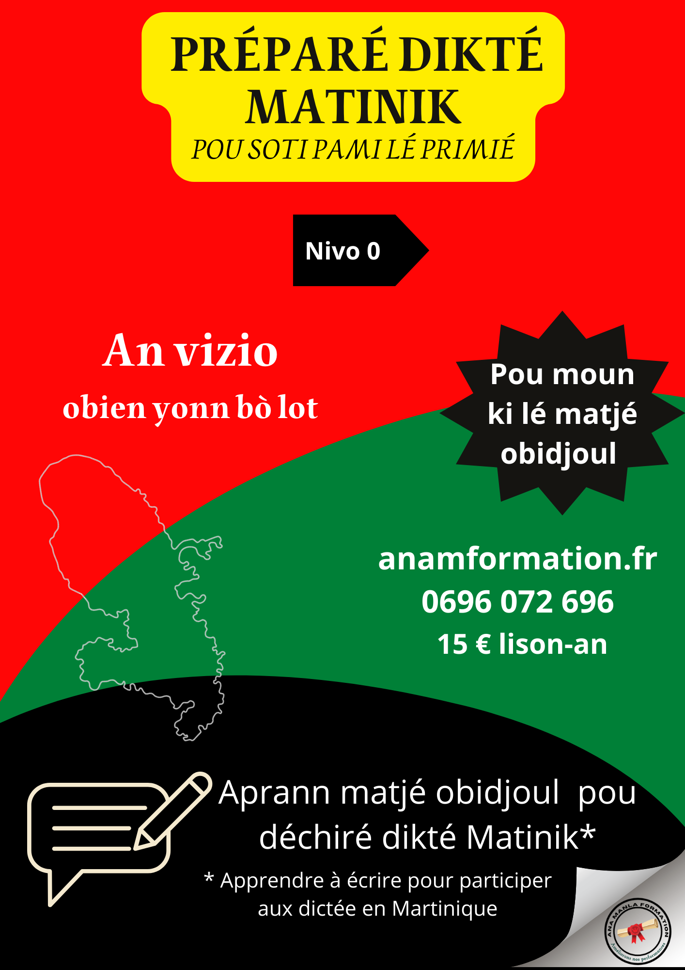 Cours de Martiniquais langue dite créole - Ana Manla FORMATION